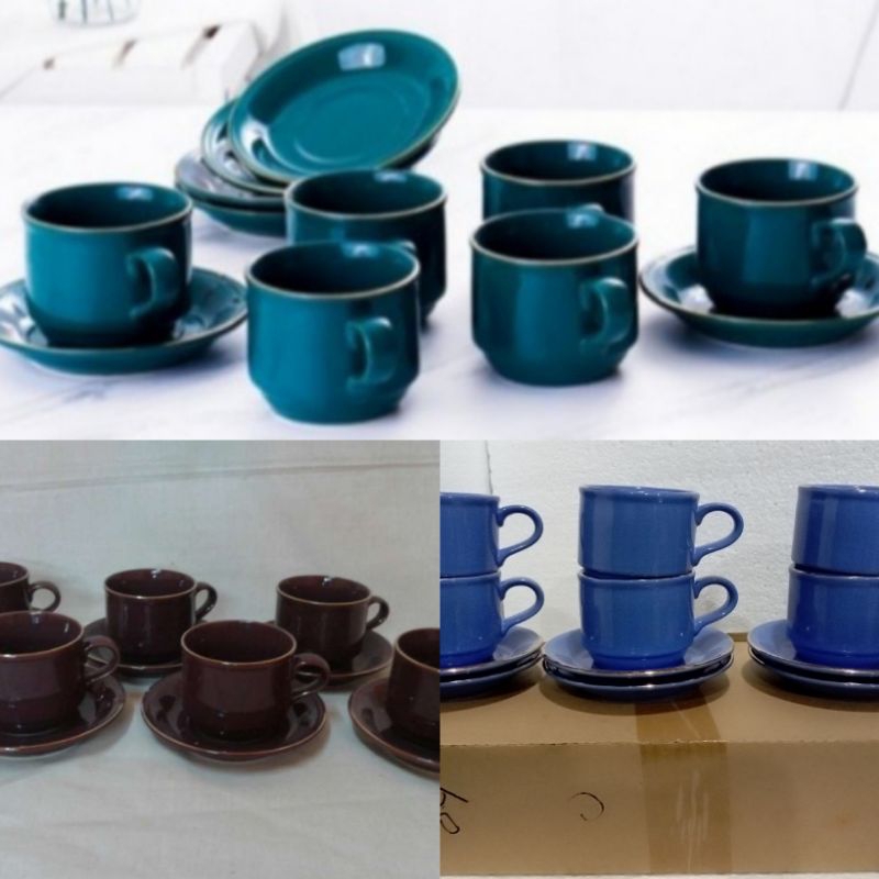 Jual Sango Cangkir Set/ Coffee Set Sango Keramik ( 6 cangkir + 6 ...