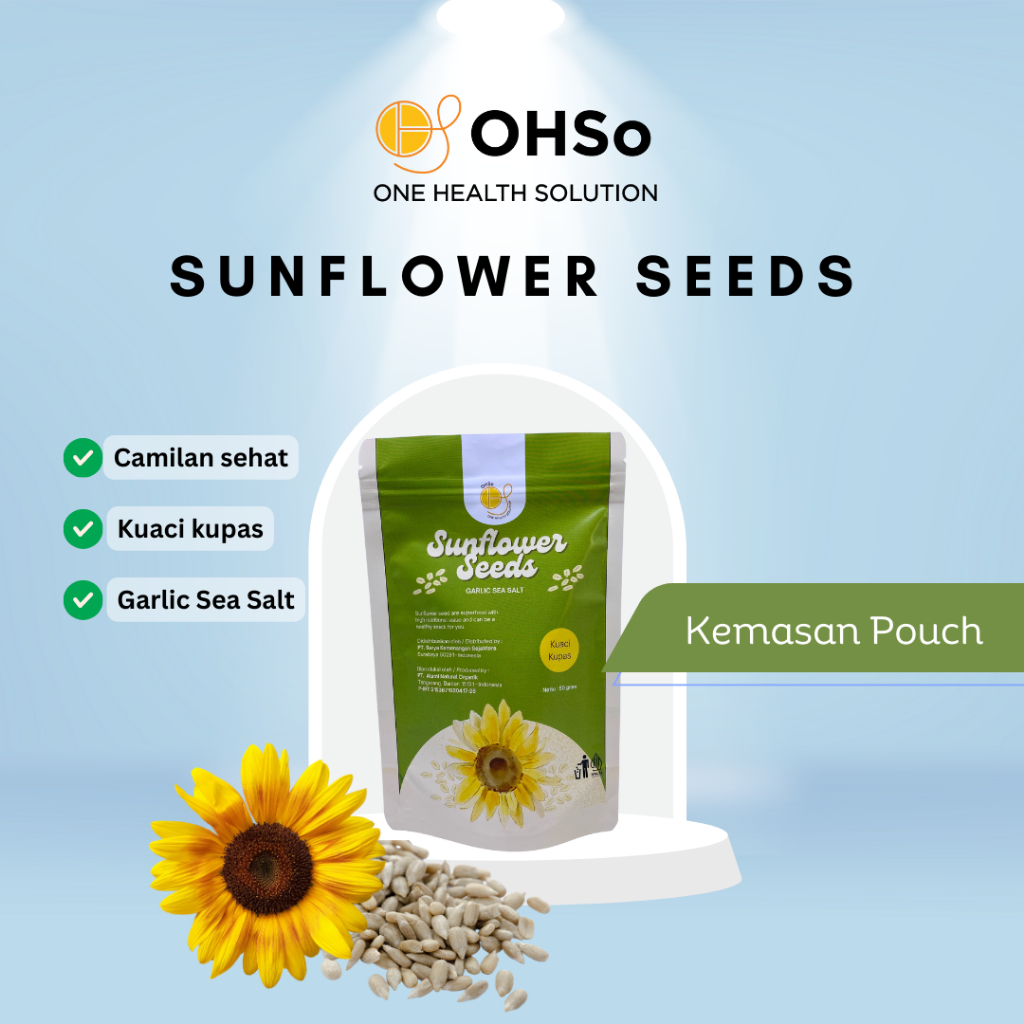 Jual kuaci kupas - sunflower seeds OHSo kemasan pouch | Shopee Indonesia