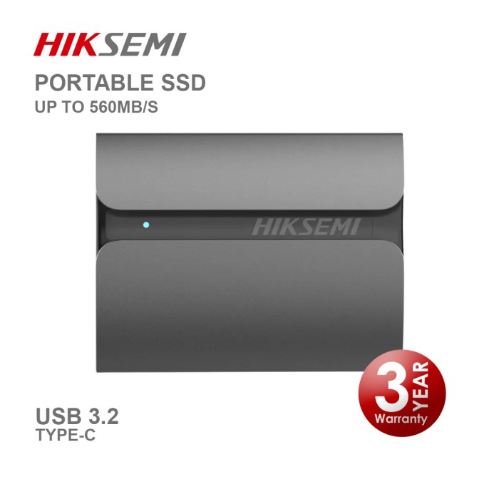 Jual Ssd external portable hiksemi 1tb usb3.2 type-c 560Mbps shield hs ...
