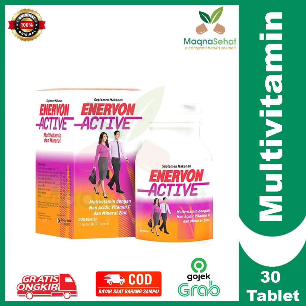 Jual Enervon Active - 30 Tablet Multivitamin | Shopee Indonesia