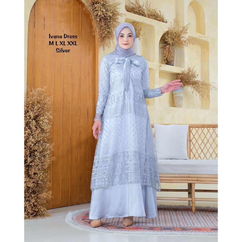 Jual IVANA DRESS | DRESS PESTA | DRESS KONDANGAN | DRESS MODERN | FULL ...