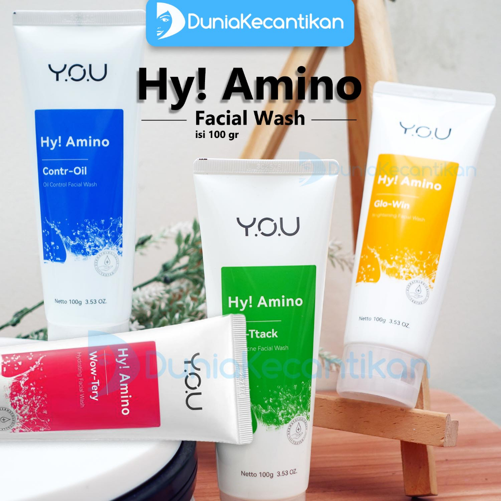 Jual YOU Facial Wash Hy! Amino Anti Acne Sabun Wajah Anti Bacterial ...