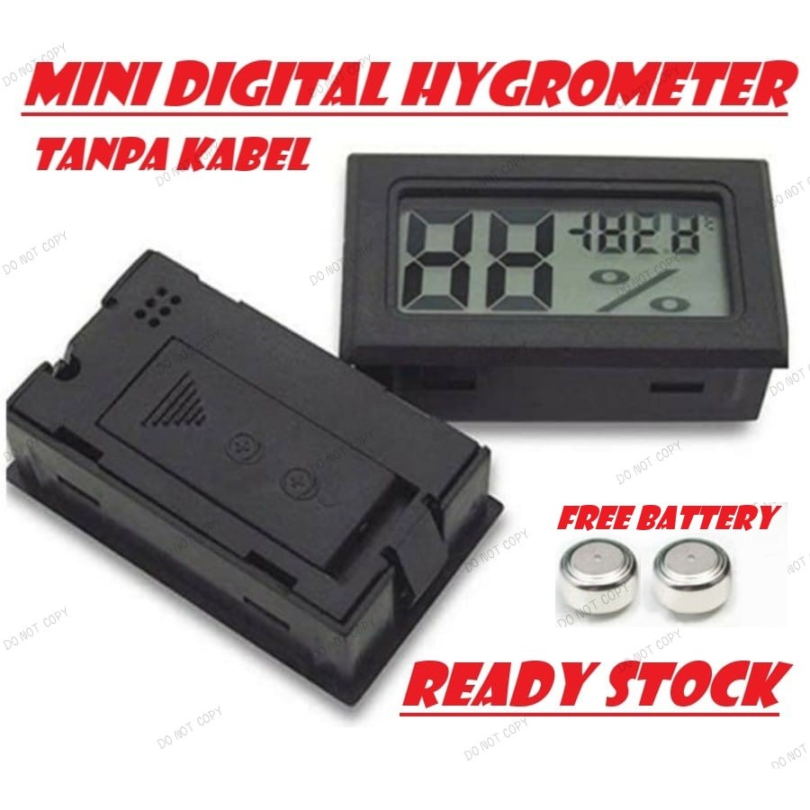 Jual Digital Mini Hygrometer / Higrometer Kecil Alat Ukur Suhu ...