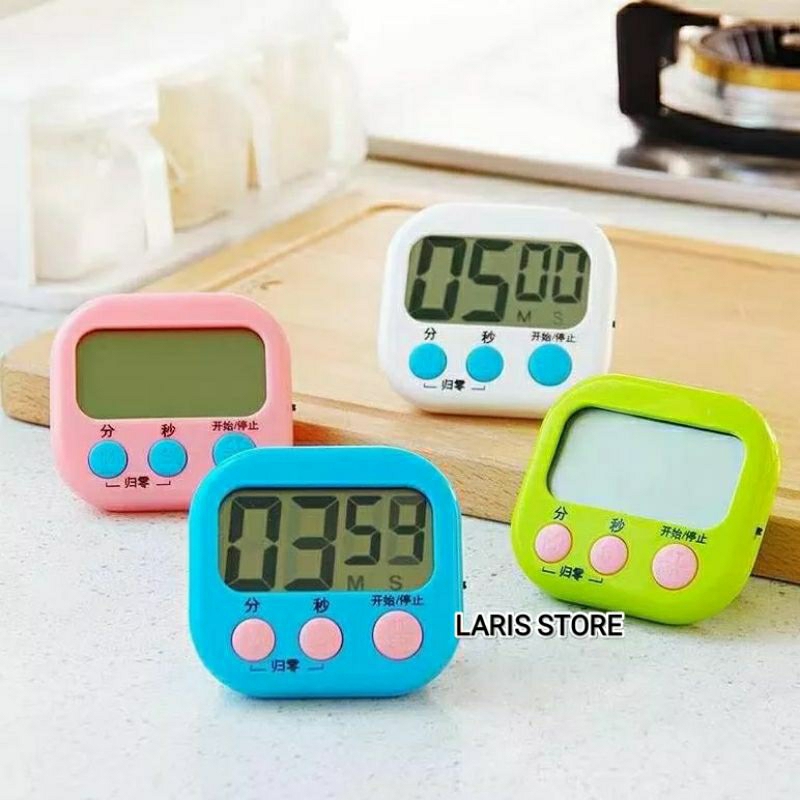 Jual TIMER / ALARM MASAK DAPUR / STOPWATCH DIGITAL LED PENGINGAT WAKTU ...