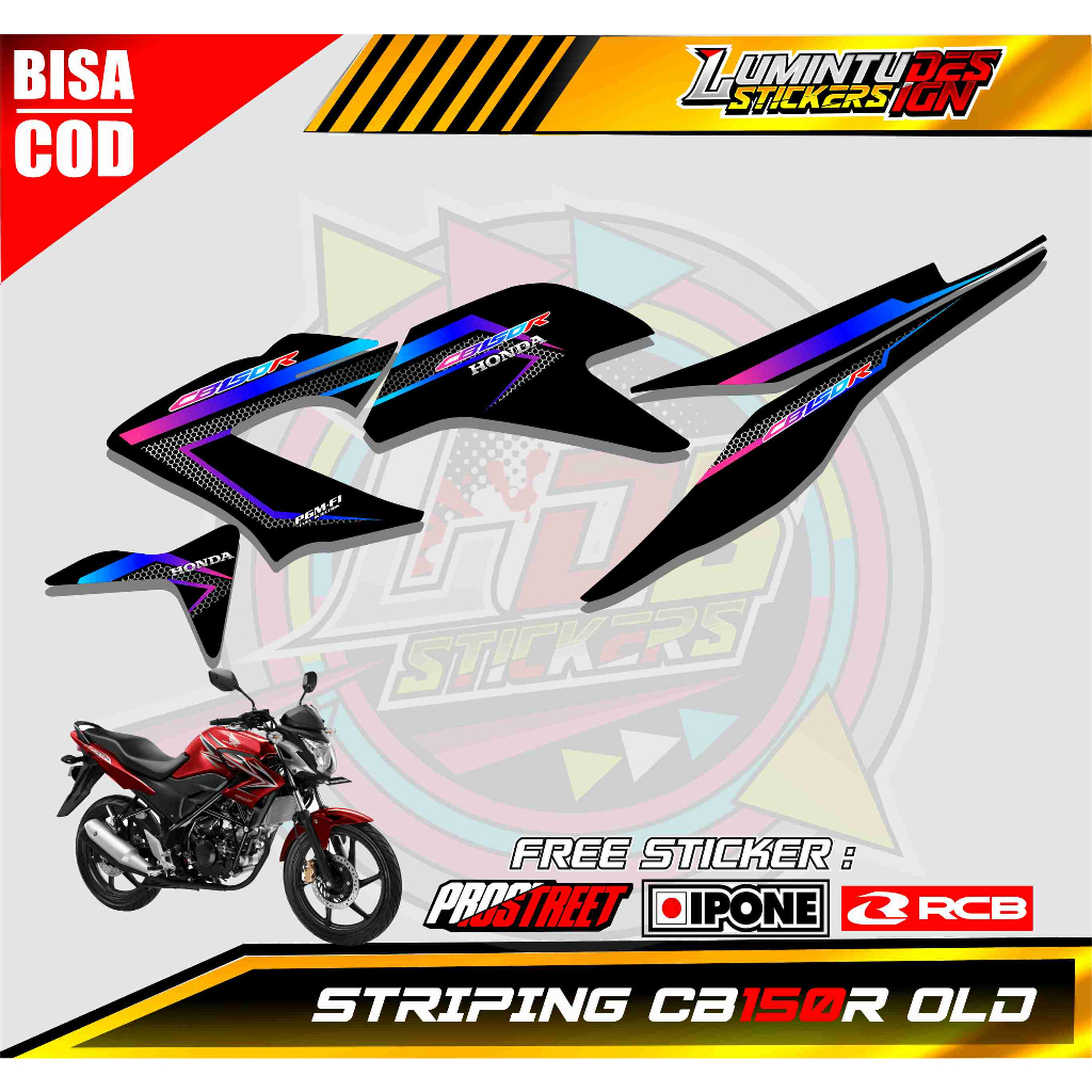 Jual STRIPING VARIASI MOTOR HONDA CB150R OLD / STICKER LIST VARIASI ...