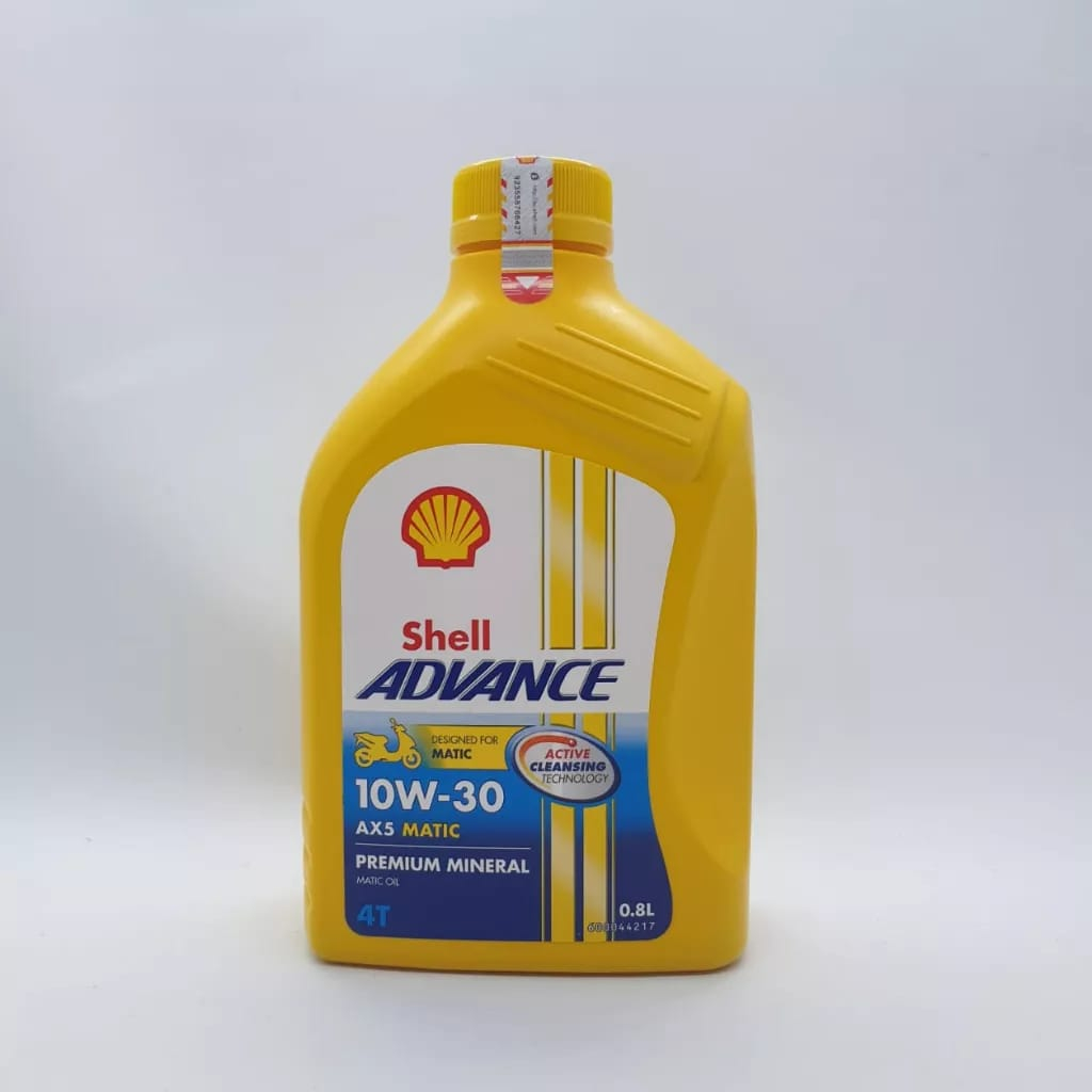 Jual OLI MESIN SHELL ADVANCE AX5 MATIC 10W-30 UNTUK MOTOR MATIC | Shopee Indonesia