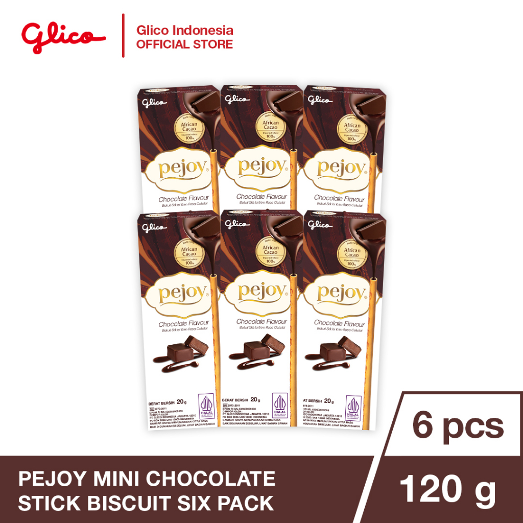 Jual Glico Pejoy Mini chocolate Biscuit Stick 20g Six Pack | Shopee ...