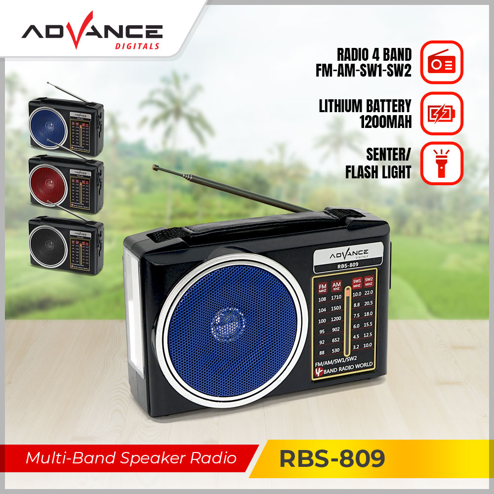 Jual Advance RBS809 Multi-Band Speaker Radio Portable Garansi Resmi 1 ...