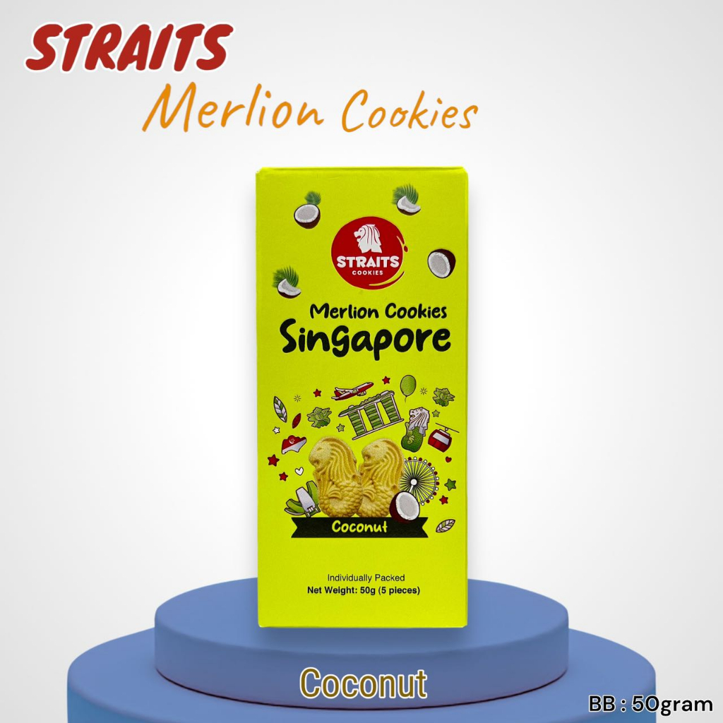 Jual READY STOCK Cookies Straits Merlion / Roti Cookies Singapore Exp ...