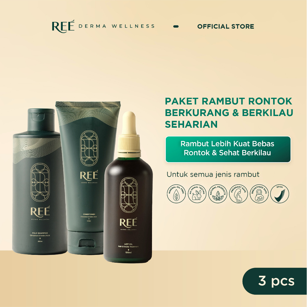 Jual Ree Derma Wellness - Bundle Special Price - Hot Oil 100ml, Mild ...