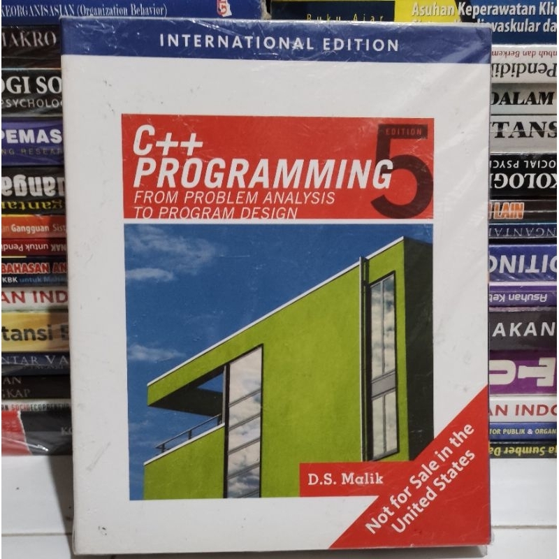 Jual c++ programming form problem analysis to program design. buku ...