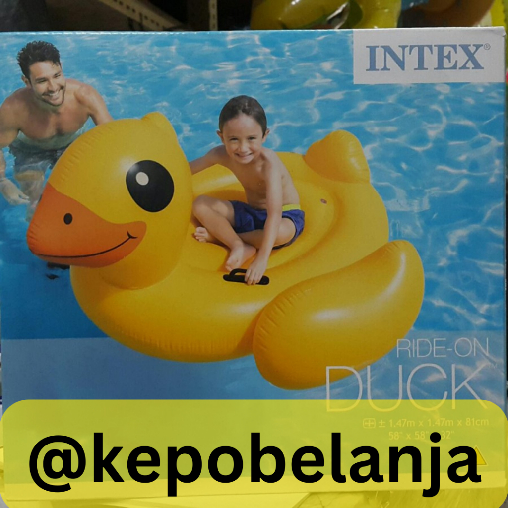 Jual TERMURAH INTEX 57556 PELAMPUNG Bebek Yellow Duck Ride On PLAMPUNG ...