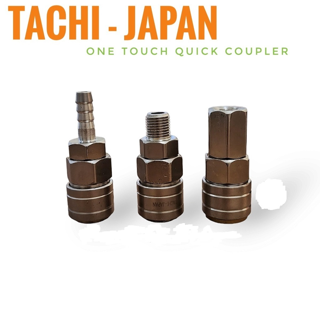 Jual KOPLER Quick Coupler Angin One Hand Touch TACHI 1/4 SF SH SM 20 ...