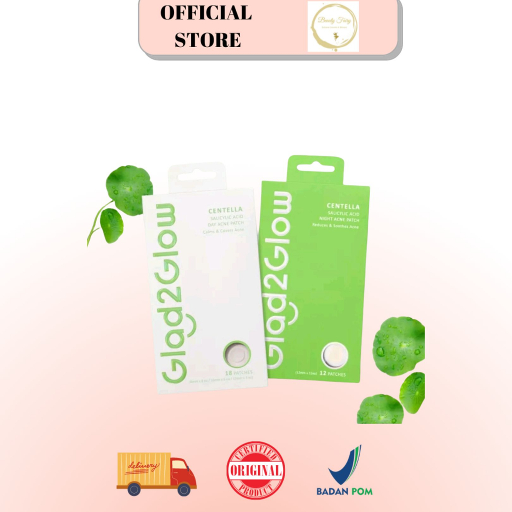 Jual Glad2Glow Centella Salicylic Acid Day/Night Acne Patch | G2G Acne ...