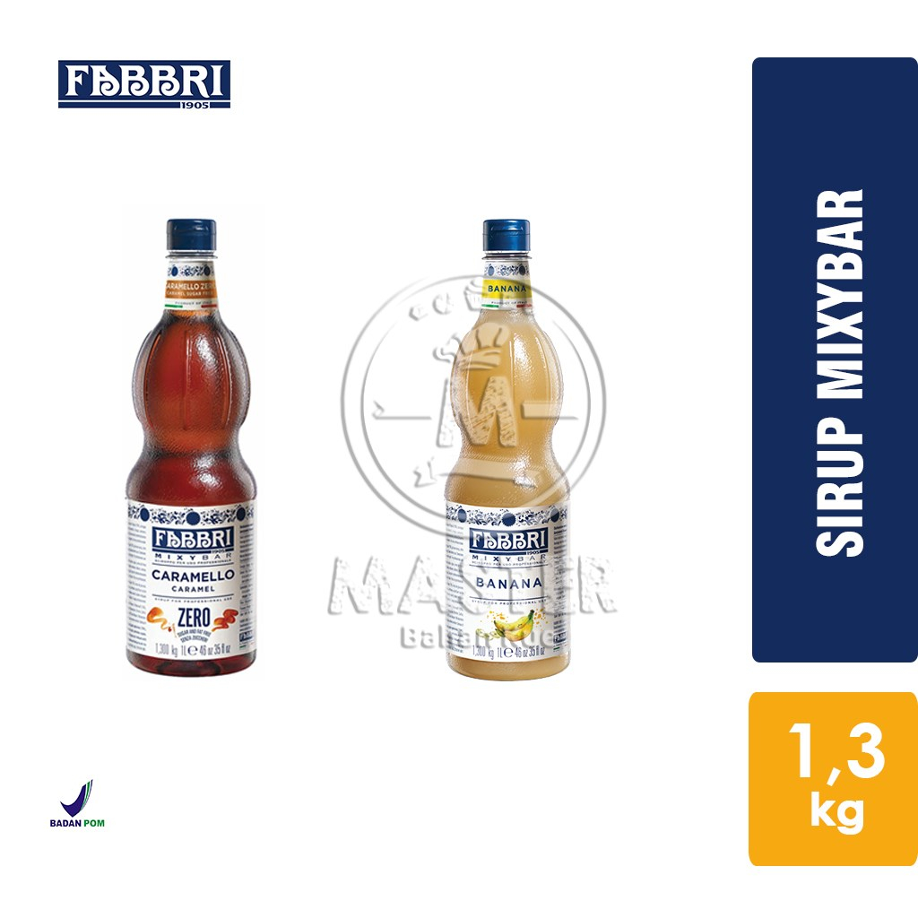 Jual Sirup Toffin Fabbri Mixybar CARAMEL / BANANA [ Botol Plastik 1,3kg] | Shopee Indonesia