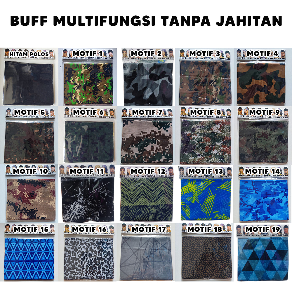 Jual BUFF MURAH MULTIFUNGSI TANPA JAHITAN | Shopee Indonesia