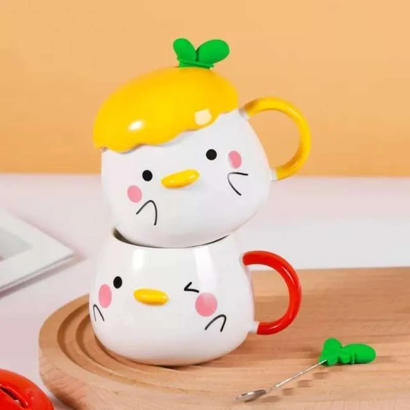 Jual Mug Gelas Keramik Super Cute Duck | Mug Bebek Tutup Lucu | Shopee ...