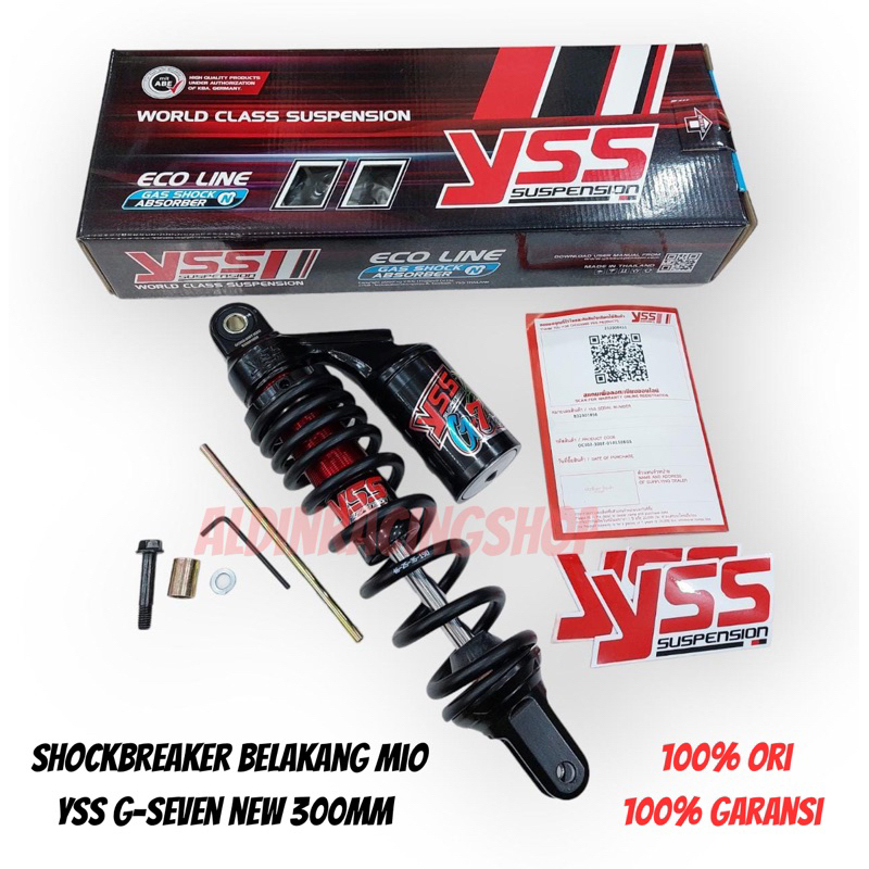 Jual Shockbreaker belakang yss g-seven mio/beat/vario/scoopy full black | Shok Belakang Mio YSS ...