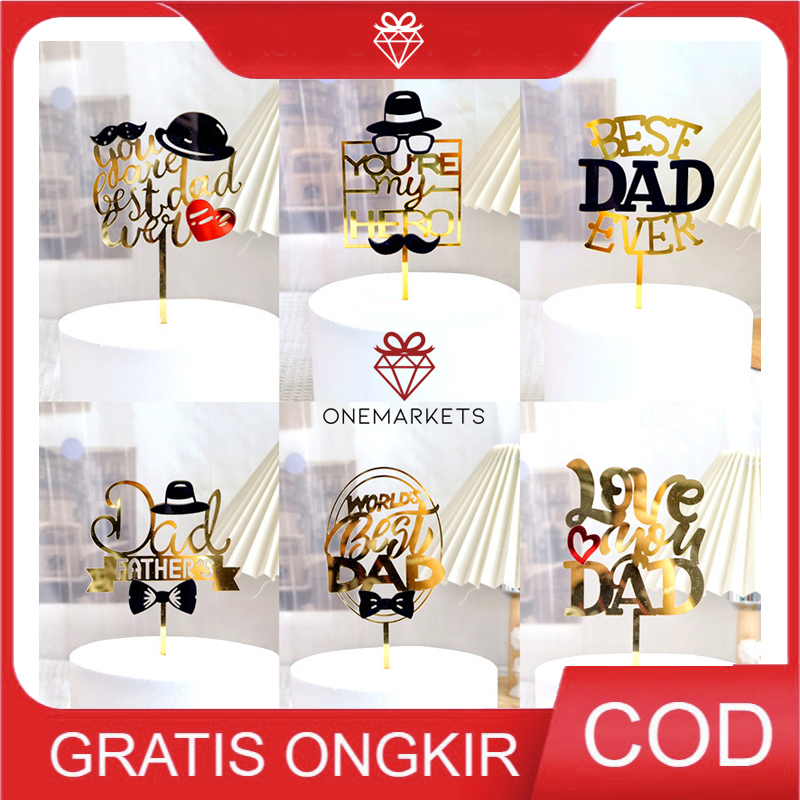 Jual Topper Fathers Day - Topper Hari Papa - Acc Cake TOP018 | Shopee ...