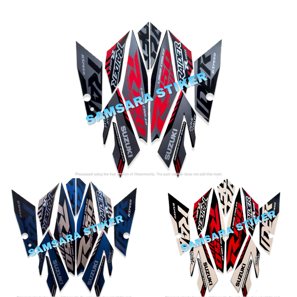 Jual STICKER STRIPING MOTOR RAIDER R150 2021 STANDAR FULL SET | Shopee ...