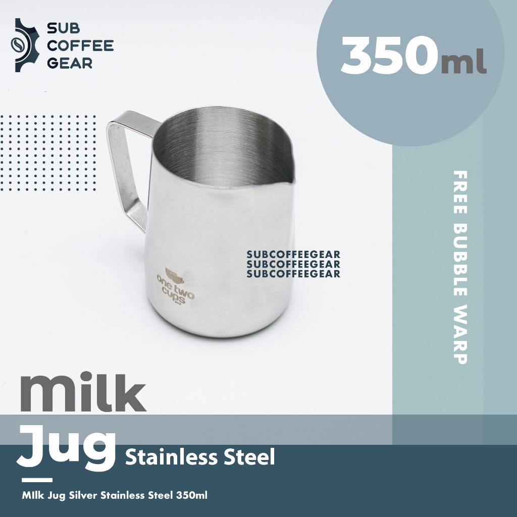 Jual MILK JUG STAINLESS STEEL 350ML SILVER STAINLESS STEEL PITCHER SUSU ...