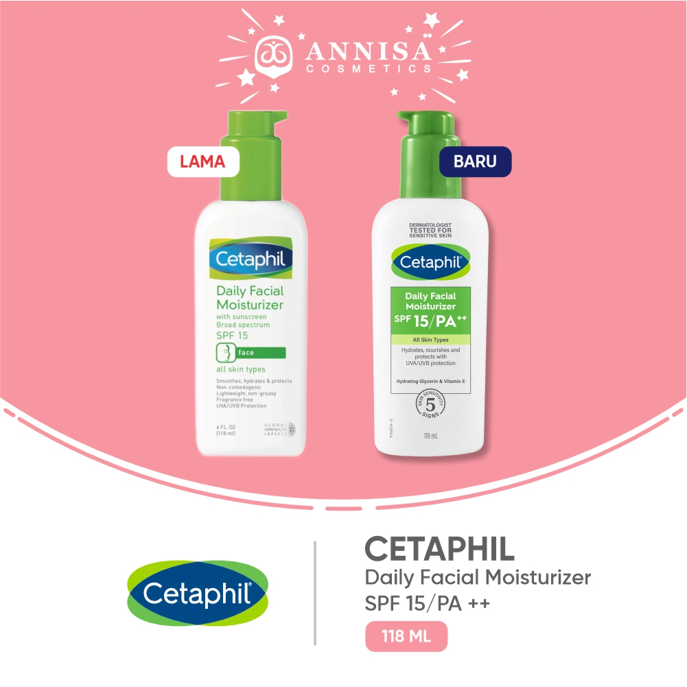 Jual Cetaphil Daily Facial Moisturizer SPF 15/PA ++ 118ml Pelembab ...