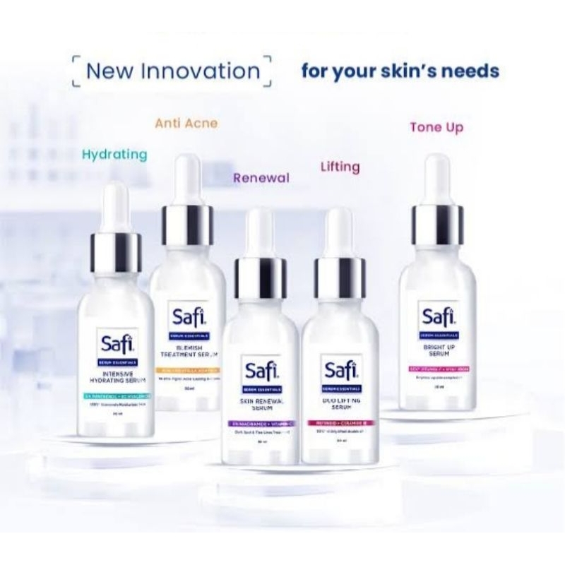 Jual Safi Serum Essentials 30ml/Serum whitening/Serum kerutan/Serum ...
