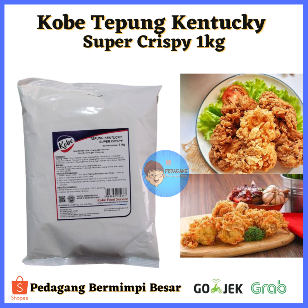 Jual Kobe Tepung Kentucky Super Crispy 1Kg | Tepung Fried Chicken ...