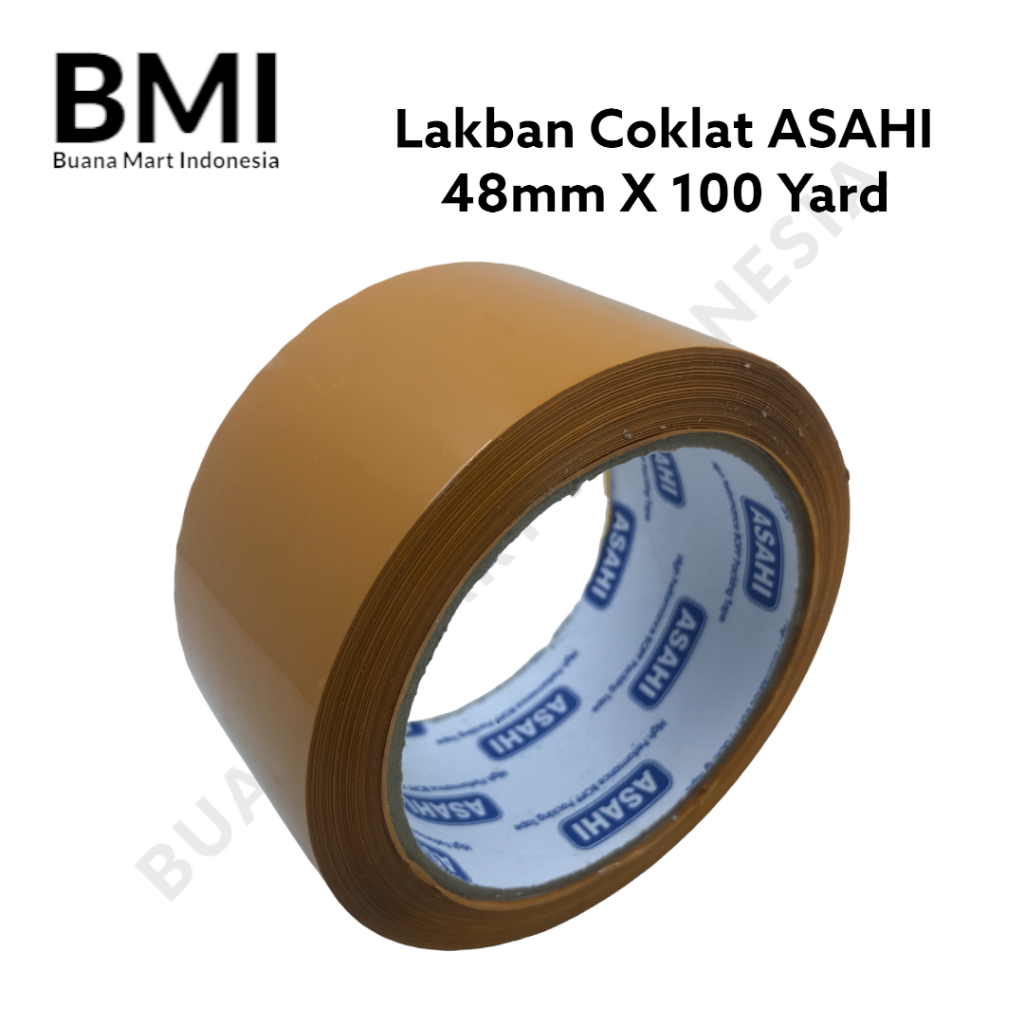 Jual Lakban Coklat ASAHI 48mm 100 Yards | Isolasi Coklat 2 Inch | (1 Roll) | Shopee Indonesia