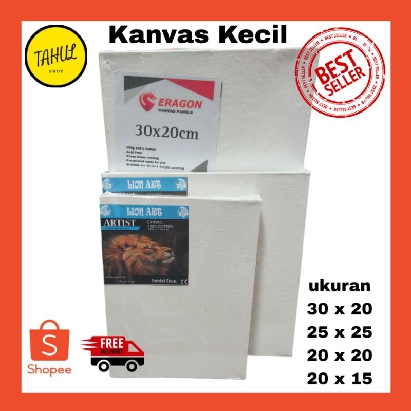 Jual KANVAS LUKIS UKURAN KECIL UKURAN 30 X 20 / 25 X 25 / 20 x 20 / 20 ...