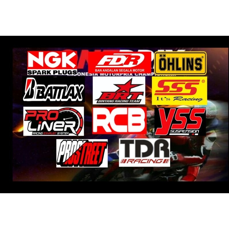 Jual Stiker Sponsor Balap Stiker Motor Stiker Balap Stiker Racing ...
