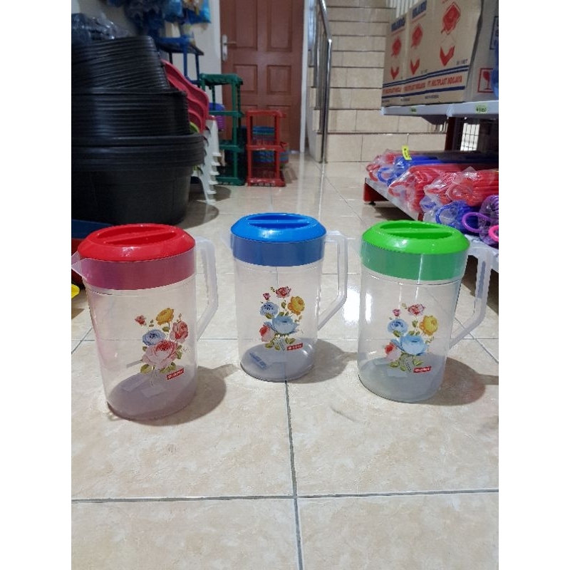 Jual Eskan plastik 4,1 Liter/Teko Plastik Transparan Lion Star | Shopee Indonesia