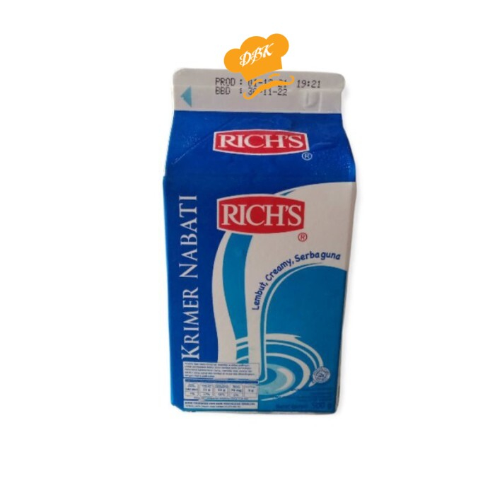 Jual Rich Non Dairy Creamer 500 gr Rich's biru krimer nabati cair whip ...
