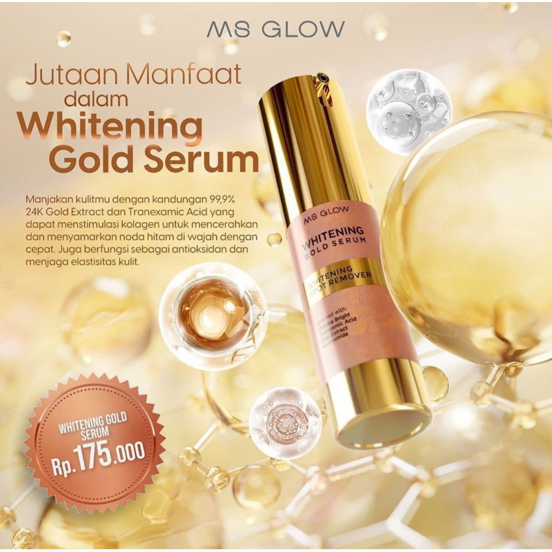 Jual whitening GOLD serum (kemasan baru) | Shopee Indonesia