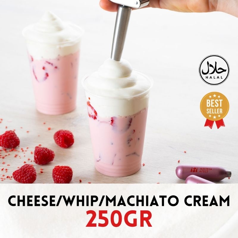 Jual Cheese Cream 250gr Whip Cream/Macchiato Cream Topping Minuman ...