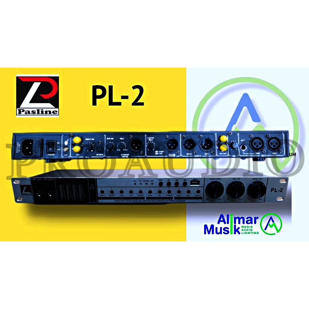 Jual Prosessor Karaoke PL2 PL-2 Delay Bass Treble High Quality Original ...