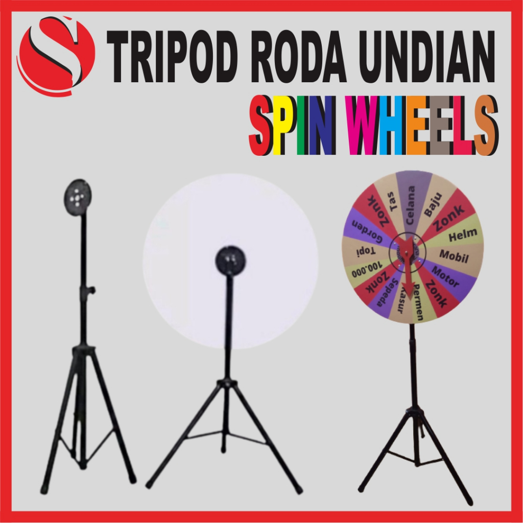 Jual Tripod Roda Undian / Tripod Putar / Spin Wheels | Shopee Indonesia