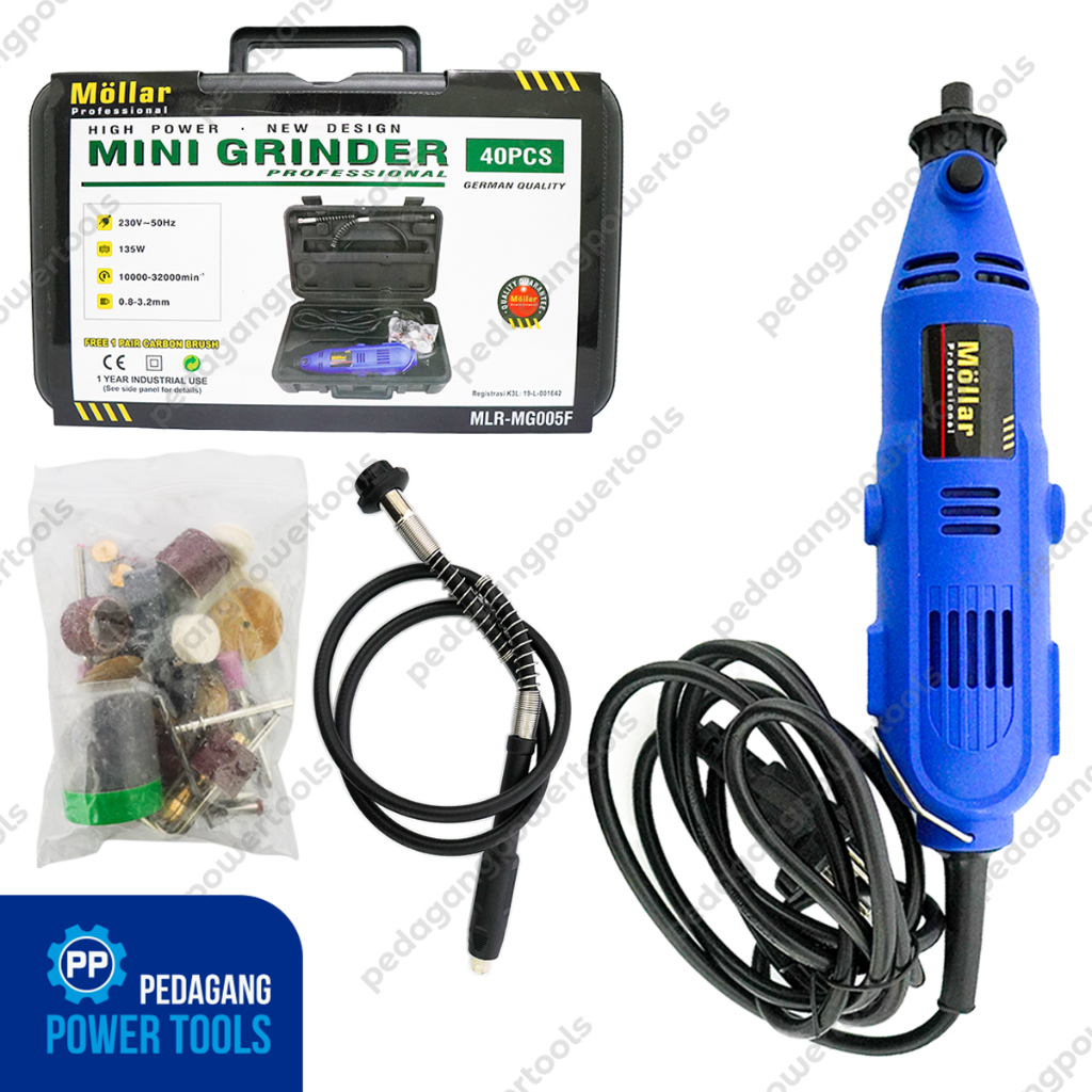 Jual MOLLAR MINI DIE GRINDER SET 40 PCS - TUNER SET - GERINDA BOR MINI ...