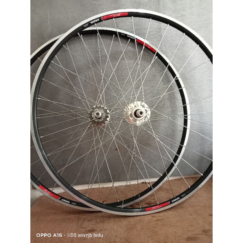 Jual wheel set 700c fixie rims araya hub bearing | Shopee Indonesia