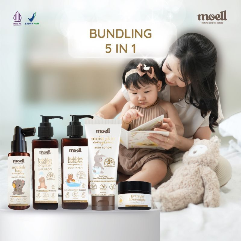 Jual MOELL Bubbles Bubbles Everywhere Shampoo || Body Wash || Moist ...