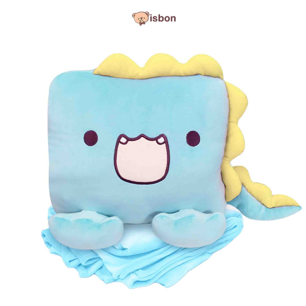 Jual ISTANA BONEKA Balmut Bantal Selimut Motif Dino Lucu Warna Biru ...