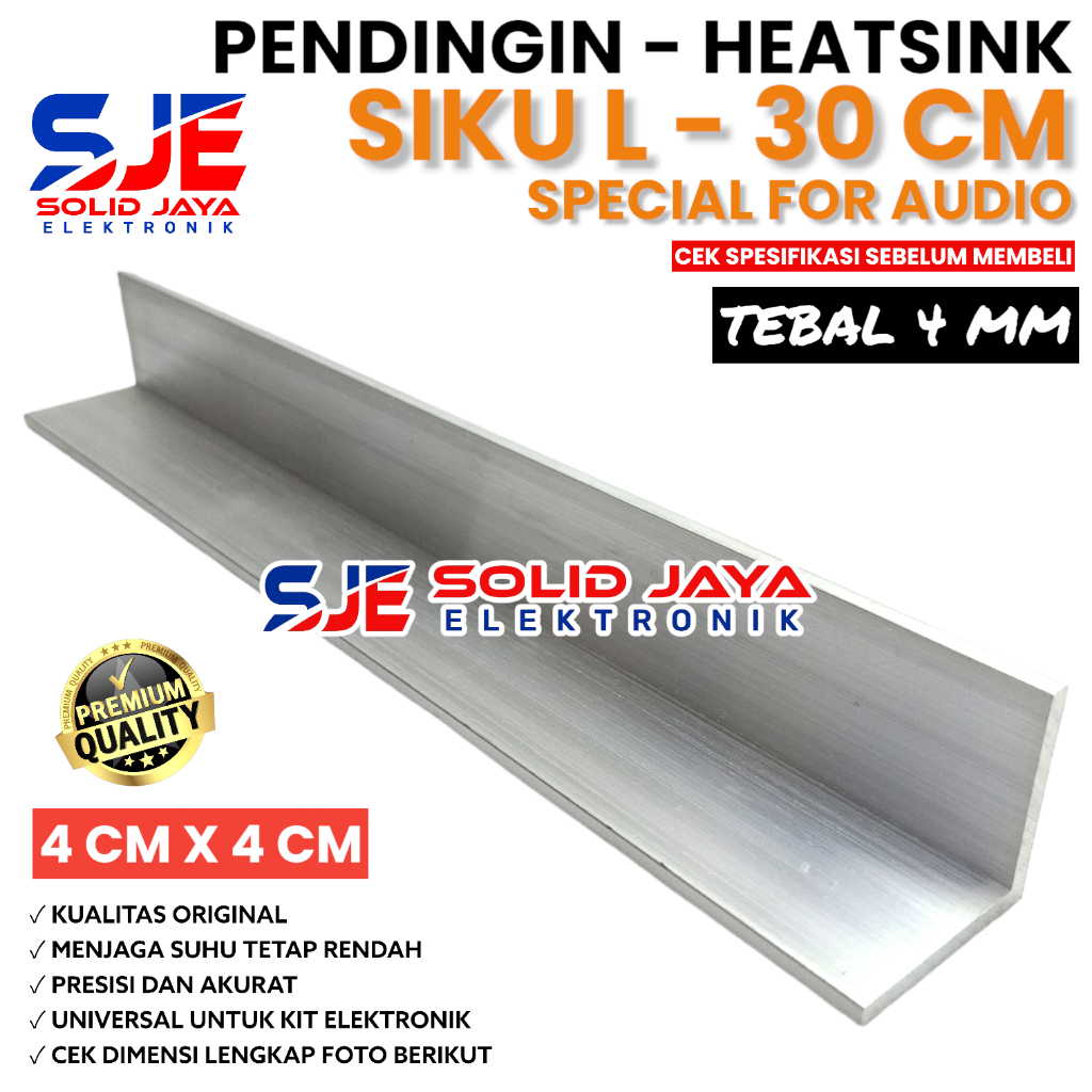 Jual PENDINGIN HEATSINK SIKU L 30 CM 4X4 CM MODEL L SIKU SUDUT 4 X 4 CM ...