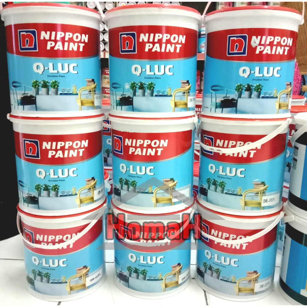 Jual Cat Tembok Nippon Paint Q-LUC 4.5 KG | Q-LUC Kemasan Galon 5KG | Shopee Indonesia