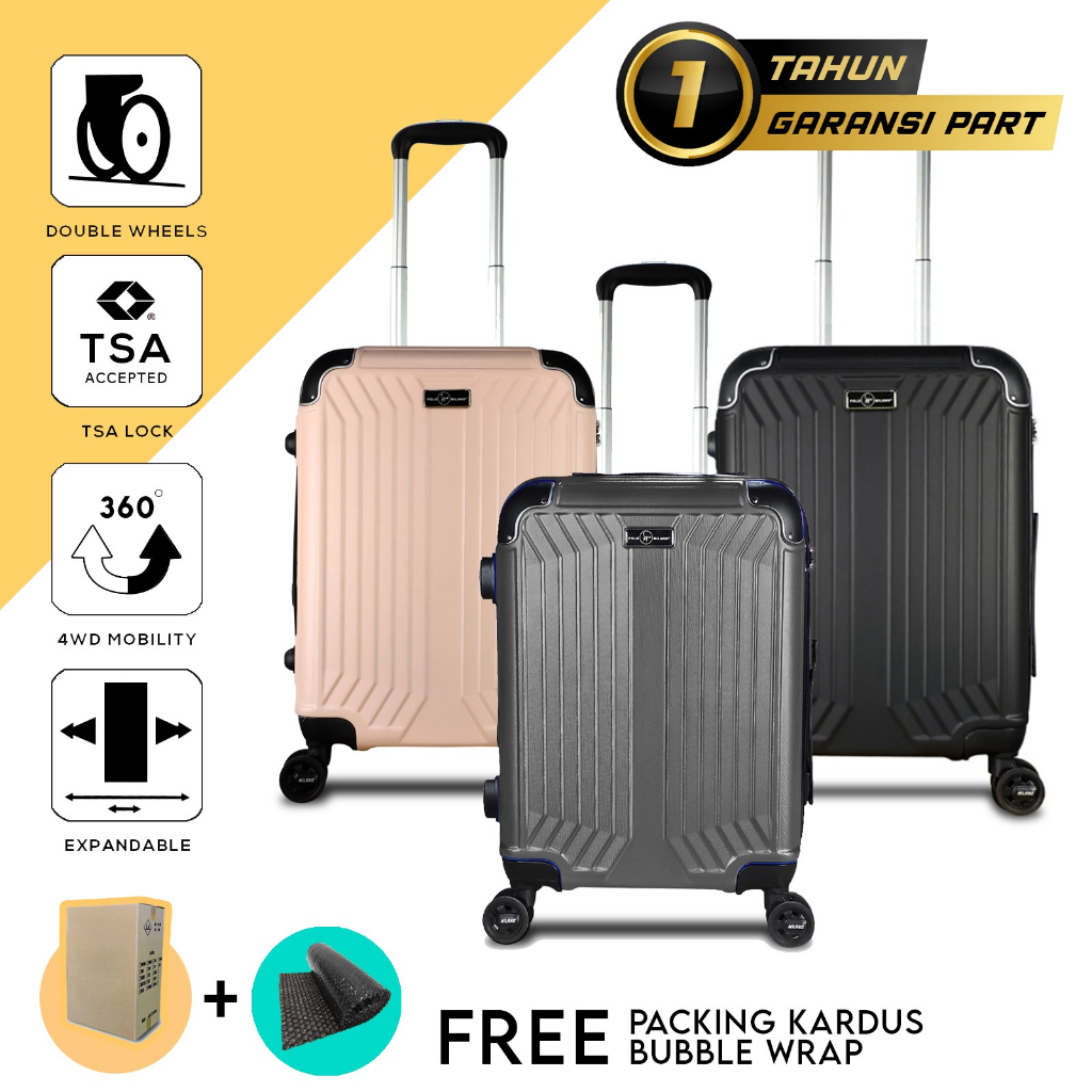 Jual Polo Milano x Hinomoto Koper Hardcase ABS 24 Inch GARANSI RESMI ...