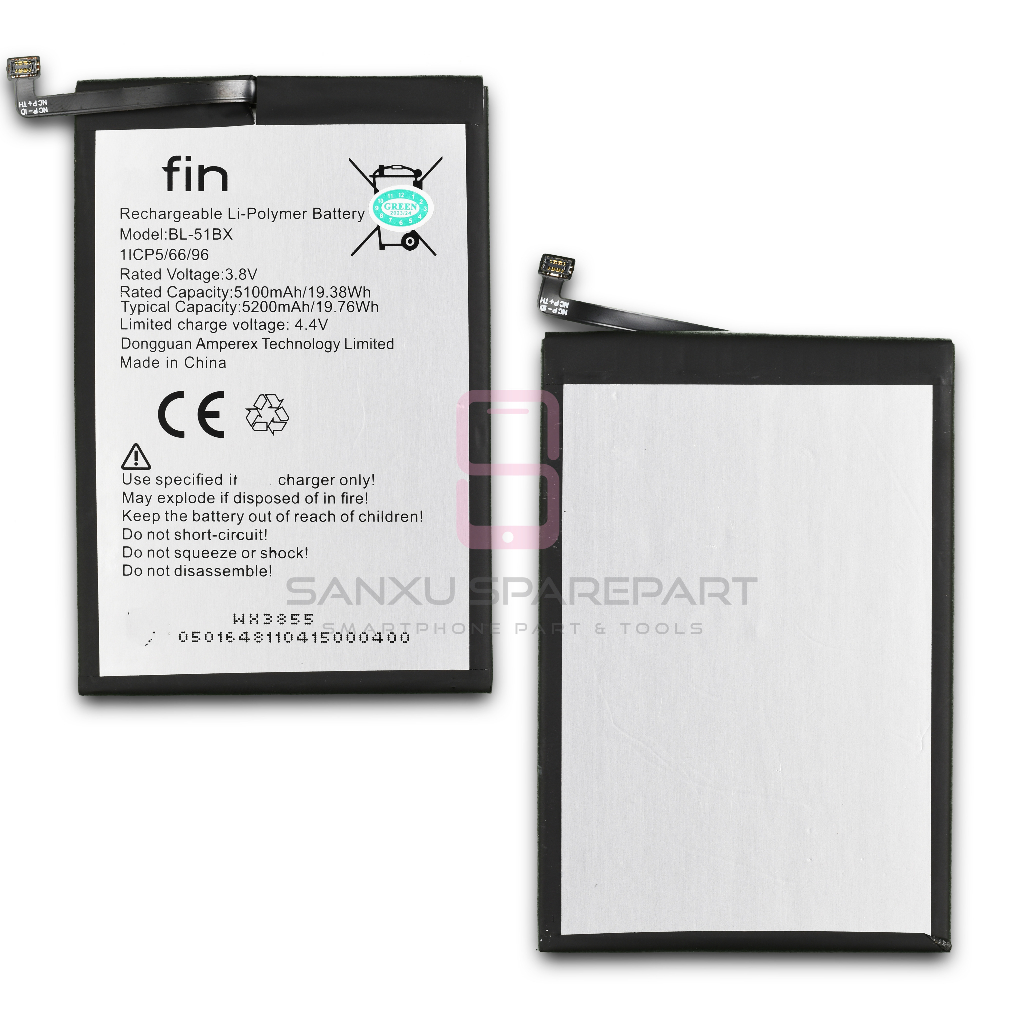 Jual Baterai BL51BX Infinix Note 8 X692 - Hot 10 X682 - Hot 11 X662 BL ...