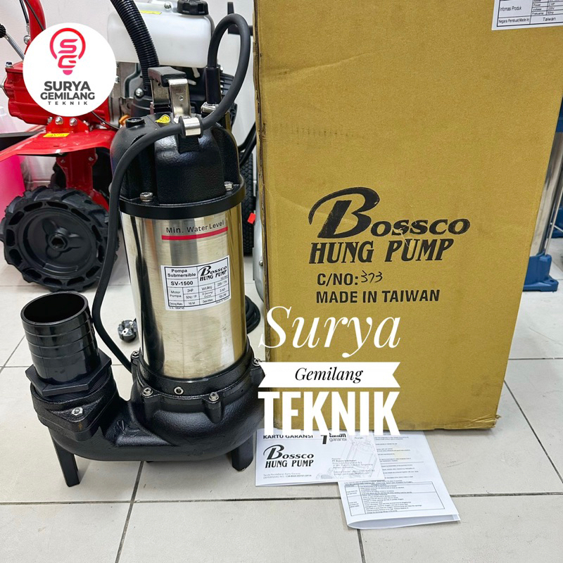 Jual POMPA CELUP AIR KOTOR STAINLESS BOSSCO MCKARLEN SV-1500 AUTO 2HP ...