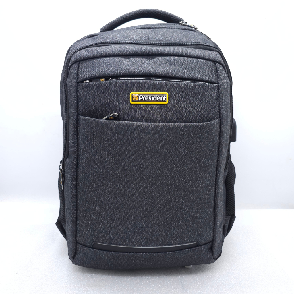 Jual TAS PRESIDENT KAIN KANVAS JEANS 18 INCHI 5 RUANG GARANSI 2 TAHUN ...