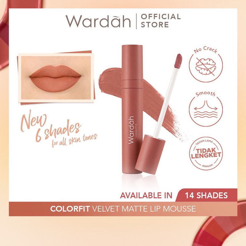 Jual Wardah Colorfit Velvet Matte Lip Mousse 4g | Shopee Indonesia