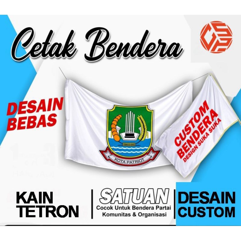 Jual Cetak Bendera Custom Full Print | Shopee Indonesia