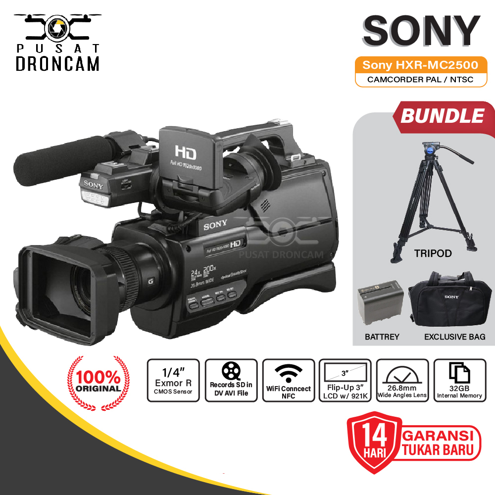 Jual Sony HXR-MC2500 Camcorder - Handycam Sony MC 2500 | Shopee Indonesia